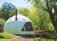China Custom PVC Geodesic Dome Hotel Tent 5-50m Diameter with Climate Control for Luxury Glamping for sale