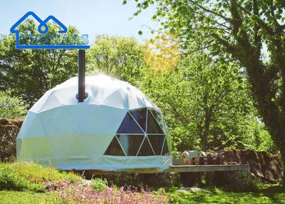 China Custom PVC Geodesic Dome Hotel Tent 5-50m Diameter with Climate Control for Luxury Glamping for sale