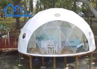 China Waterproof Transparent Camping Tent with 3000mm Waterproof Rating and Oval Geodesic Dome Structure for Outdoor Glamping for sale