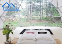 China Waterproof Transparent Camping Tent with 3000mm Waterproof Rating and Oval Geodesic Dome Structure for Outdoor Glamping for sale