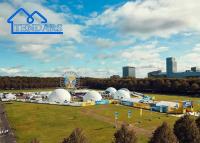 China Luxury Fireproof Geodesic Dome Glamping Tent 24.5m² Area with 16 PC Panels for Hotels & Resorts for sale
