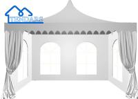 China Outdoor Pagoda Tent with Glass Wall - 75kg/sqm Snow Load & 100km/h Wind Resistance for Wedding and Commercial Events for sale