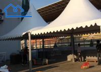 China Custom White UV Resistant Aluminum Frame PVC Pagoda Tent 3x3m to 10x10m with 80km/hr Wind Resistance for sale