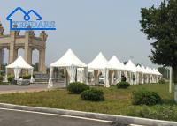 China Outdoor White Roof Pagoda Marquee Tent 3m-10m Clear Span with 81km/h Wind Resistance and 75kg/sqm Snow Load Capacity for sale