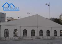 China White Aluminum Party Marquee Tent Fire Retardant DIN4 850gsm PVC Canopy Structure for sale