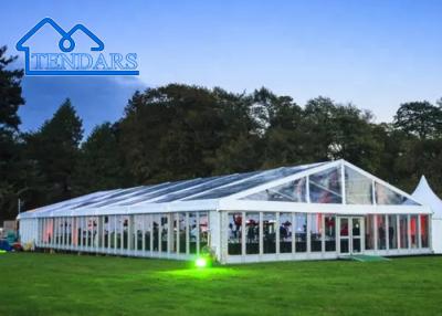 China Customized Outdoor Large Marquee Tents for 100-500 People with DIN4102 Certification and Hot-Dip Galvanized Steel Frame for sale