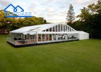 China Clear Span Party Marquee Tent 100km Wind Load Fire Retardant PVC Aluminum Alloy Frame for sale