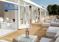 China Custom Clear Roof Party Marquee Tent 8m Sidewall Aluminum Frame Waterproof PVC for sale