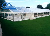 China White Aluminum Party Marquee Tent Fire Retardant DIN4 850gsm PVC Canopy Structure for sale