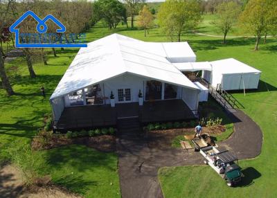 China Heavy Duty Clear Party Marquee Tent 850G PVC Aluminum Alloy Frame Waterproof Canopy for sale