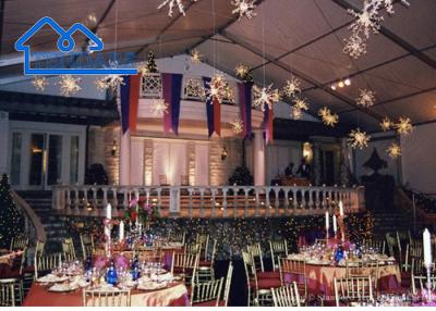 China Heavy Duty Aluminum Party Marquee Tent 1000 Person Capacity UV Resistant Clear Span Canopy for sale