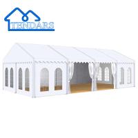 China Hard Pressed Aluminum Party Marquee Tent Double Layer Roof Full Sidewall Canopy 18 Degree Pitch for sale
