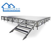 China Heavy Duty Aluminum Stage Truss System 1.22×1.22m with 750kg/sqm Capacity for Wedding Party Events for sale