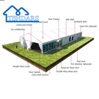 China Custom Aluminum Alloy Party Marquee Tent 25 sqm PVC Roof Removable Sidewall for Outdoor Events for sale