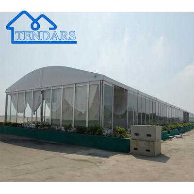 China Heavy Duty Aluminum Warehouse Tent 3m to 60m Span Waterproof PVC Event Marquee for sale