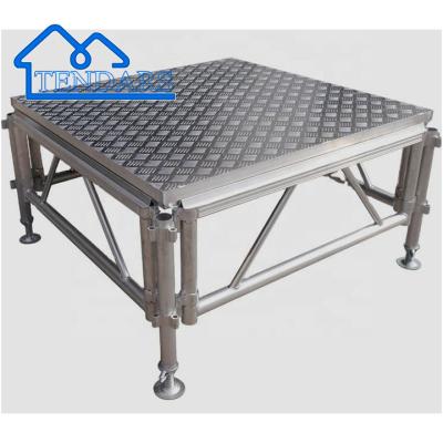 China Heavy Duty Aluminum Stage Truss System 1.22×1.22m with 750kg/sqm Capacity for Wedding Party Events for sale