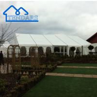 China Customized White Party Marquee Tent Aluminum Frame PVC Fabric 100km/h Wind Load for sale