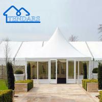 China Aluminum Frame Party Marquee Tent 850gsm PVC Fabric Full Sidewall Canopy Structure for sale