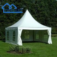 China Large Portable Aluminum Pagoda Tent 3-6m Span Waterproof Outdoor Event Structure with T6061/T6 Alloy Frame for sale