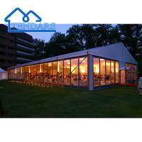 China PVC Waterproof Outdoor Party Tent 3-60m Width Custom Size with 15+ Year Service Life and 100km/hr Wind Resistance for sale