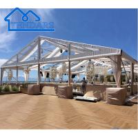 China Waterproof Aluminum Party Tent 3-60m Width with Custom Sidewalls - 650-850g/sqm PVC Fabric & 10-15 Year Frame Life for sale
