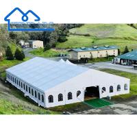 China Waterproof Aluminum Party Tent 3-60m Width with Custom Sidewalls - 650-850g/sqm PVC Fabric & 10-15 Year Frame Life for sale