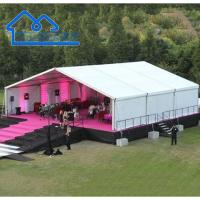 China Customized Long Span Party Marquee Tent 850gsm PVC Fire Retardant Canopy Structure for sale