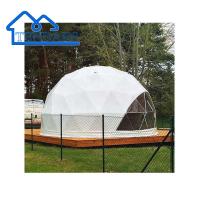 China Transparent Geodesic Dome Tent with Steel Frame - 15-20 Year Lifespan, 100 km/hr Wind Resistance, Customizable Diameter for sale