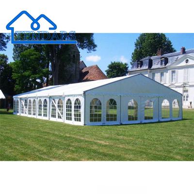 China White Party Marquee Tent 850gsm PVC Aluminum Alloy 6061 Frame for Weddings for sale