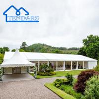 China Clear Span Party Marquee Tent 100km Wind Load Fire Retardant PVC Aluminum Alloy Frame for sale