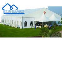 China White Party Marquee Tent 850gsm PVC Aluminum Alloy 6061 Frame for Weddings for sale