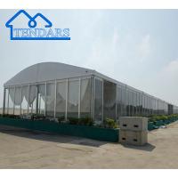 China Large Clear Span Marquee Tent with Glass Walls - 60m Span Aluminum Frame, 850gsm PVC Roof Cover for Events for sale