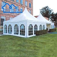 China Tear Resistant Aluminium Pagoda Tent 3x3m to 10x10m with 100km/h Wind Resistance and Flame Retardant PVC Fabric for sale
