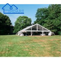 China Large Clear PVC Roof Wedding Tent 10m Width Rustproof Fire Retardant Aluminum Frame for sale