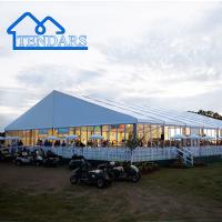 China Clear Span PVC Fabric Party Banquet Tent 84x48ft Wedding White Aluminum Alloy 6061-T6 for sale