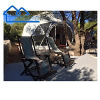 China Geodesic Glamping Dome Tent 3-60m Diameter with 850g/sqm PVC Roof & 8+ Year Lifespan for sale