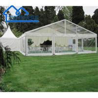 China Clear Span PVC Fabric Party Banquet Tent 84x48ft Wedding White Aluminum Alloy 6061-T6 for sale