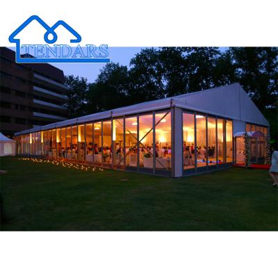China Tendars 850gsm PVC Coated Polyester Party Marquee Tent Aluminum Alloy T6061 Frame Waterproof UV Resistant Canopy for sale