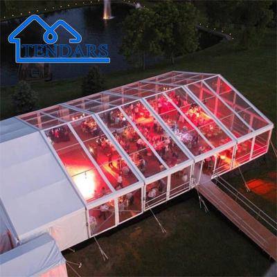 China Clear Span Aluminum Party Marquee Tent 850gsm PVC Roof for Weddings Events for sale