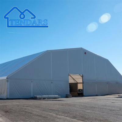 China Custom Aluminum Frame Polygon Warehouse Storage Marquee Tent 3m to 60m Span for sale