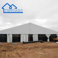 China Heavy Duty Outdoor Winter PVC Warehouse Storage Tent 1000 Seater Capacity with 25kg/sqm Snow Load and 20+ Year Lifespan for sale