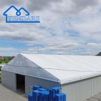 China Heavy Duty Fire Retardant Storage Tent 3-60m Width 20 Year Lifespan Industrial Shelter for sale