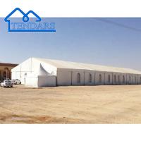China Heavy Duty Fire Retardant Storage Tent 3-60m Width 20 Year Lifespan Industrial Shelter for sale