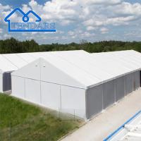 China 9m Span Commercial Storage Tent - Waterproof Winter Shelter with ISO9001 Certification & 80-100km/h Wind Load for sale