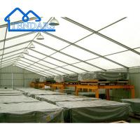 China Heavy Duty Prefabricated Aluminum Frame Warehouse Storage Tent 6m to 20m Width for sale
