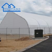 China Waterproof Fire Retardant Temporary Aluminum Warehouse Structure Tent 25kg Snow Load 80kmh Wind for sale