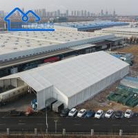 China Heavy Duty Prefabricated Aluminum Frame Warehouse Storage Tent 6m to 20m Width for sale