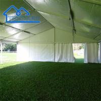 China Temporary Industrial Warehouse Storage Tent 15-20m Width Aluminum Frame 850g/m² PVC Fabric Wind Resistant for sale
