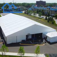 China Heavy Duty Prefabricated Aluminum Frame Warehouse Storage Tent 6m to 20m Width for sale