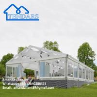 China TENDARS 10x25m White Church Wedding Marquee Tent Aluminium Frame Fire Retardant for sale